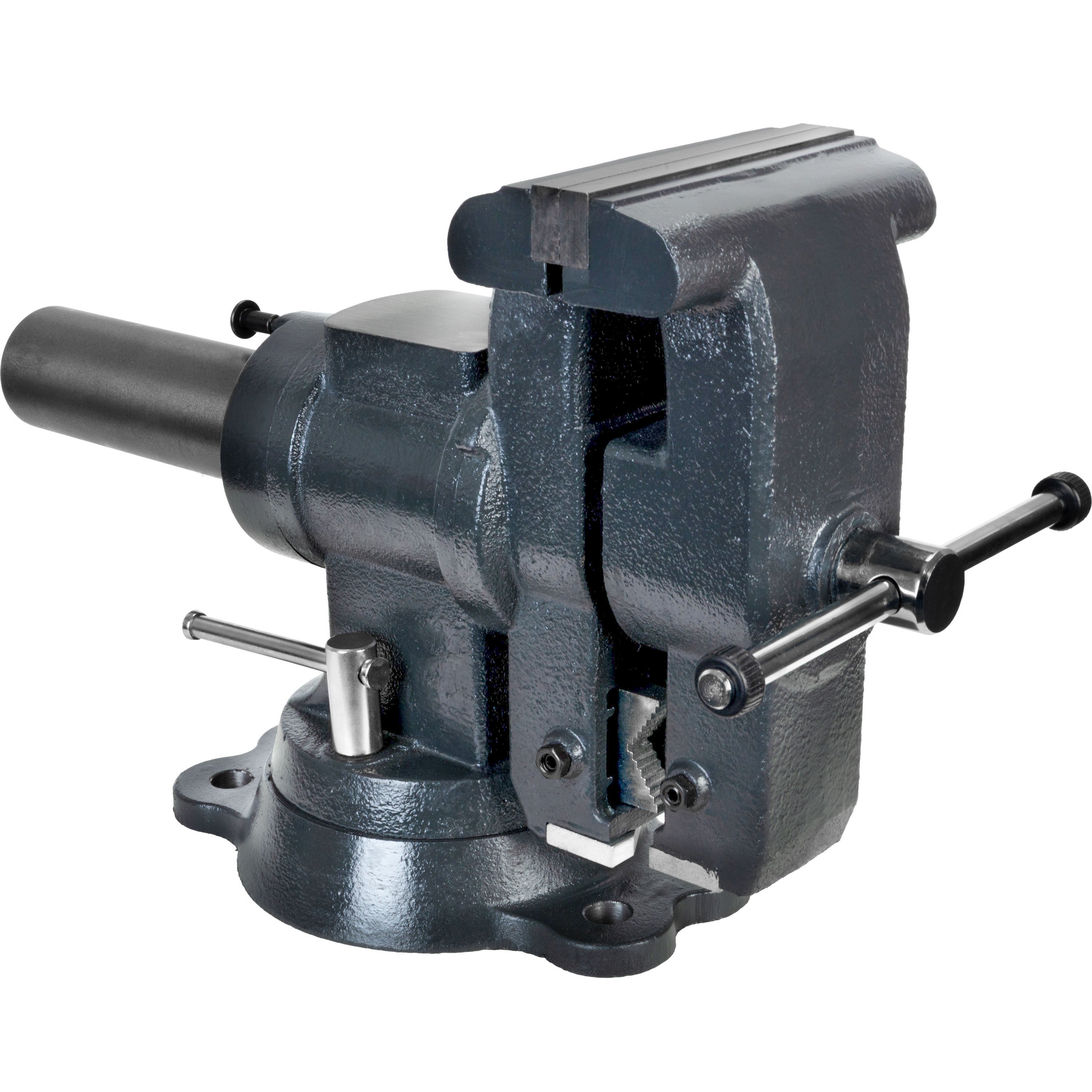 Vise with 360° Rotating Jaw & Base, 5/8" Mounting – Strong Hand Tools